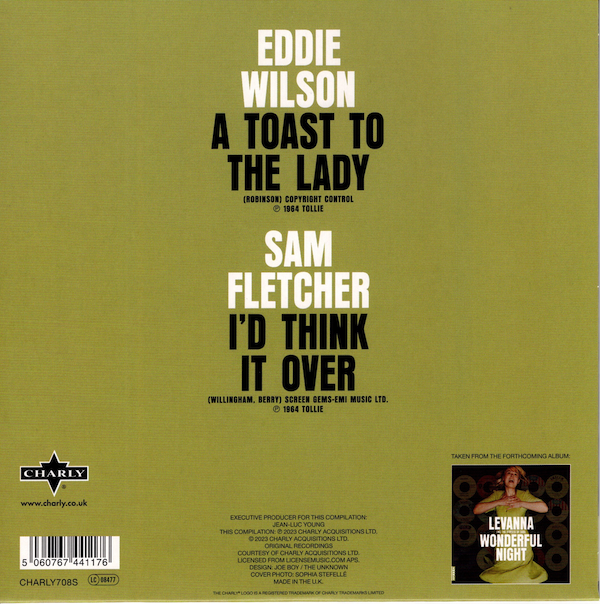 Eddie Wilson - A Toast To The Lady / Sam Fletcher - I'd Think It Over ...