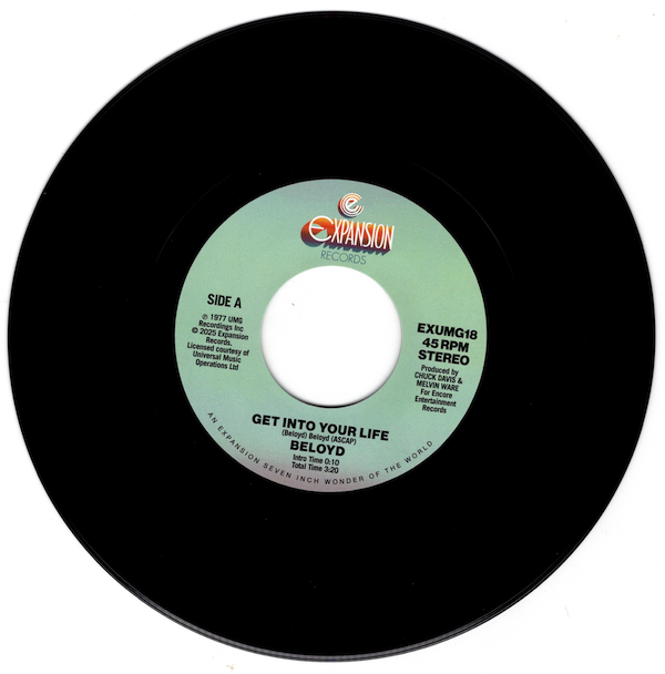 Beloyd - Get Into Your Life / Today All Day 45 (Expansion) 7" Vinyl