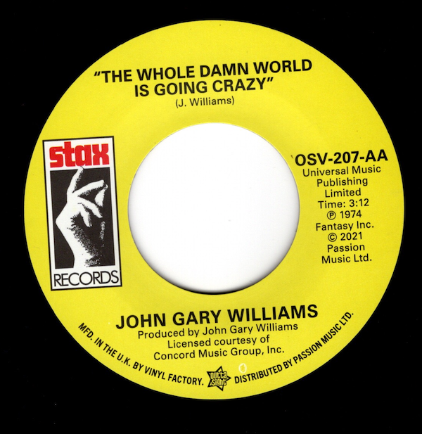 John Gary Williams JJ Barnes Sweet Sherry / John Gary Williams The