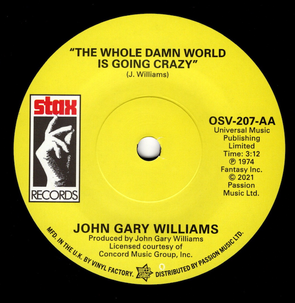 JJ Barnes - Sweet Sherry / John Gary Williams - The Whole Damn World Is ...