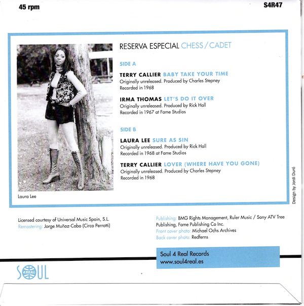 Reserva Especial - Chess / Cadet EP (Terry Callier, Irma Thomas, Laura ...